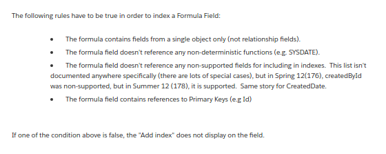 How To Make Formula Field Indexed In Salesforce Forcetalks