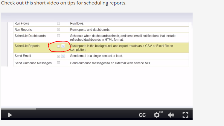 How to enable schedule report options in Salesforce? - Forcetalks